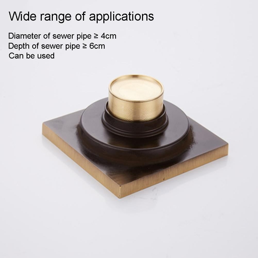 Square Brass Shower Drain: High Flow, Anti-Clog Design For Bathrooms ...