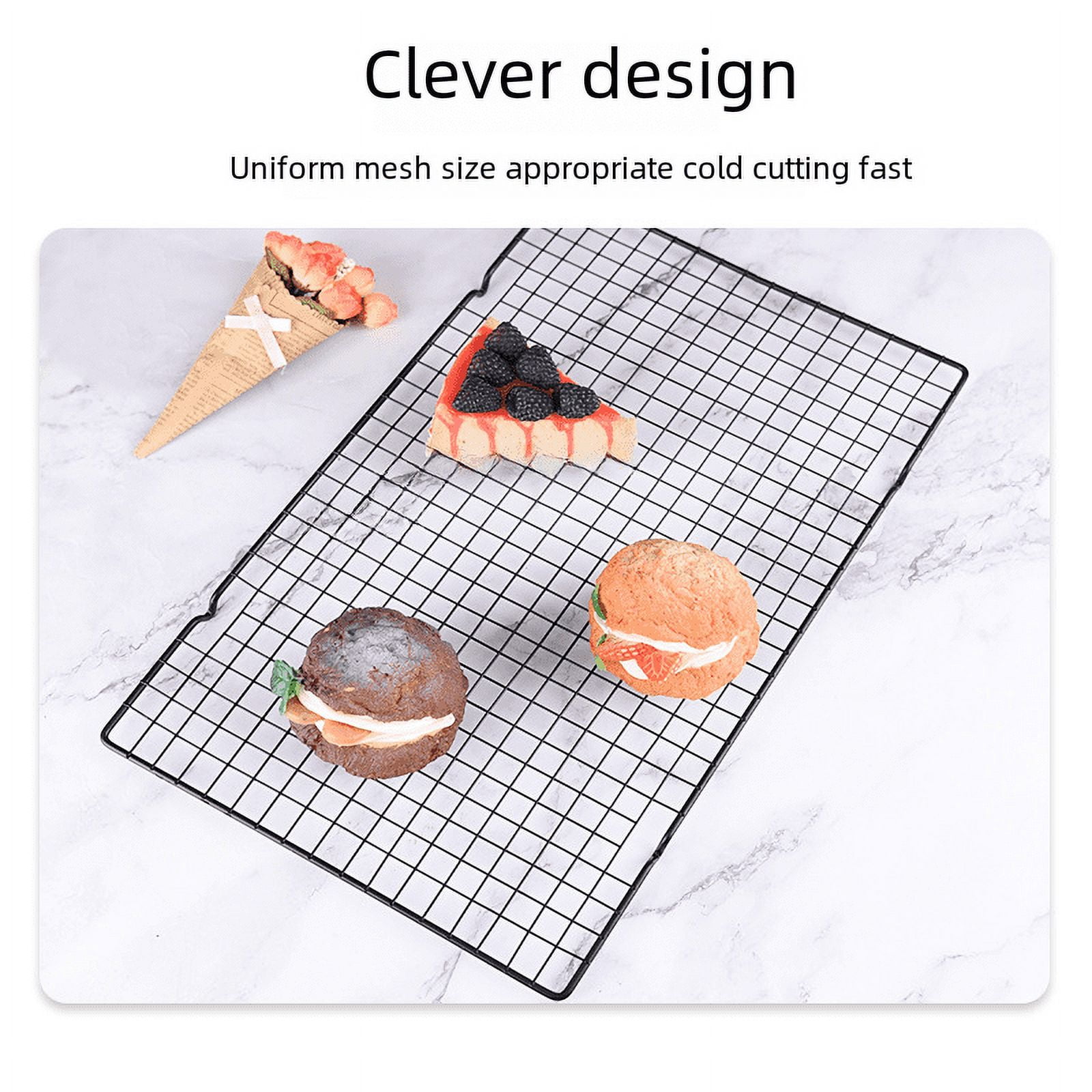 Square Cake Cooling Rack Mesh Surface Paint Vegetable Drain Mesh ...