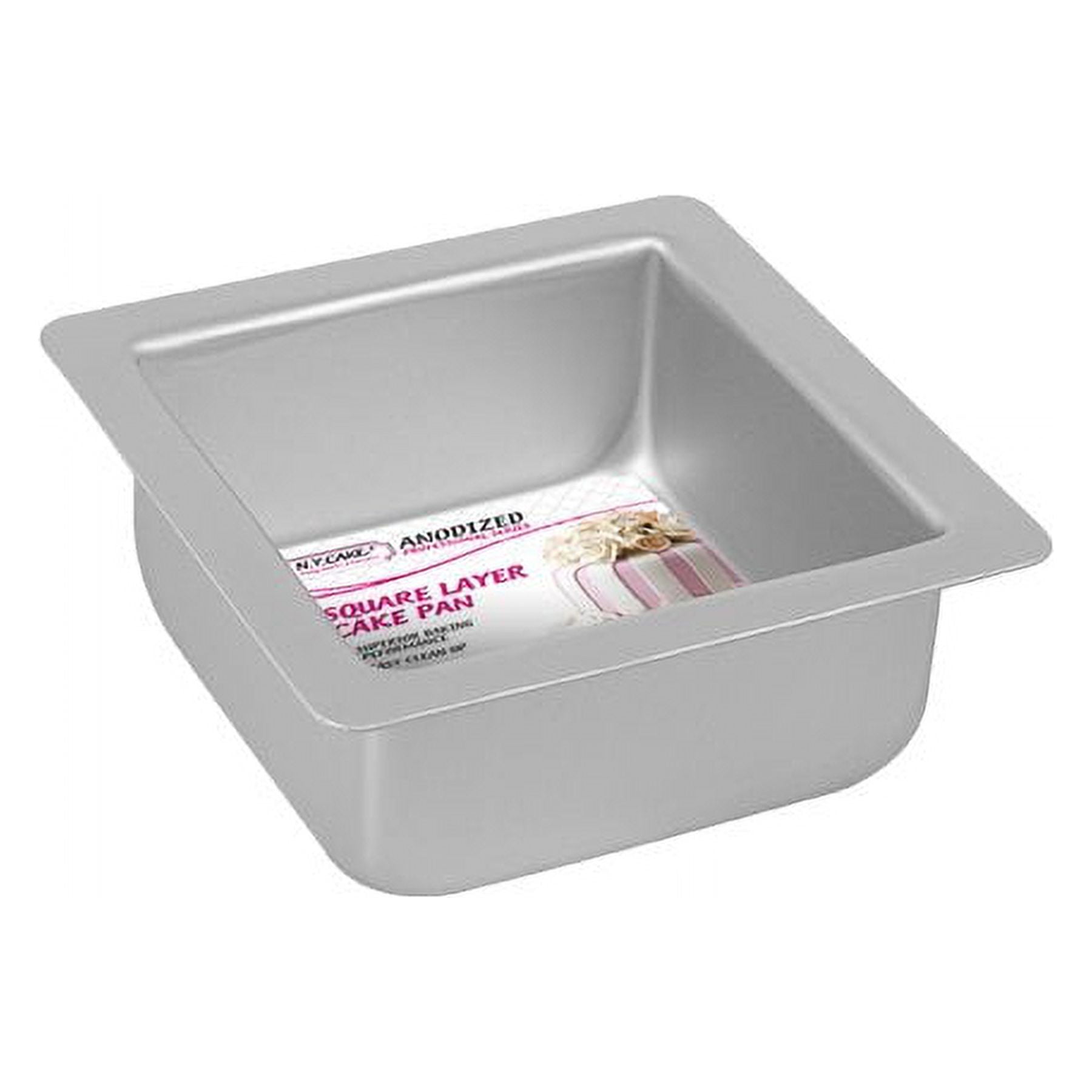 Square Cake Pan 4 x 4 x 2 Inch - Walmart.com