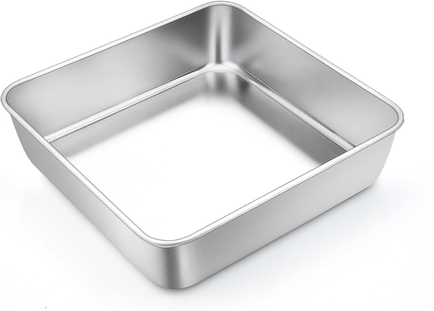 Square Cake Pan 6 Inch, Stainless Steel Mini Square Baking Pan for Cake ...