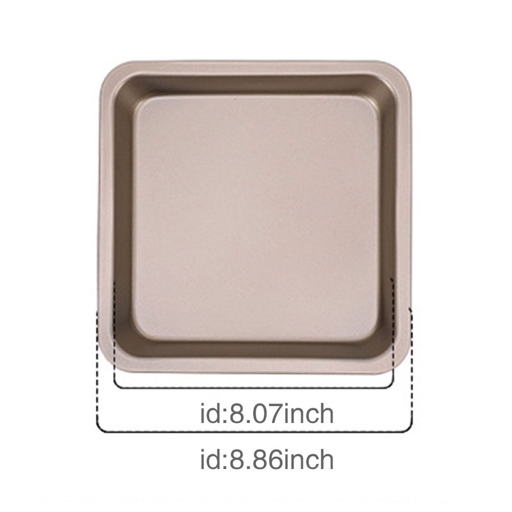 Square Cake Pan Nonstick Deep Baking Sheet Carbon Steel Home Kitchen ...