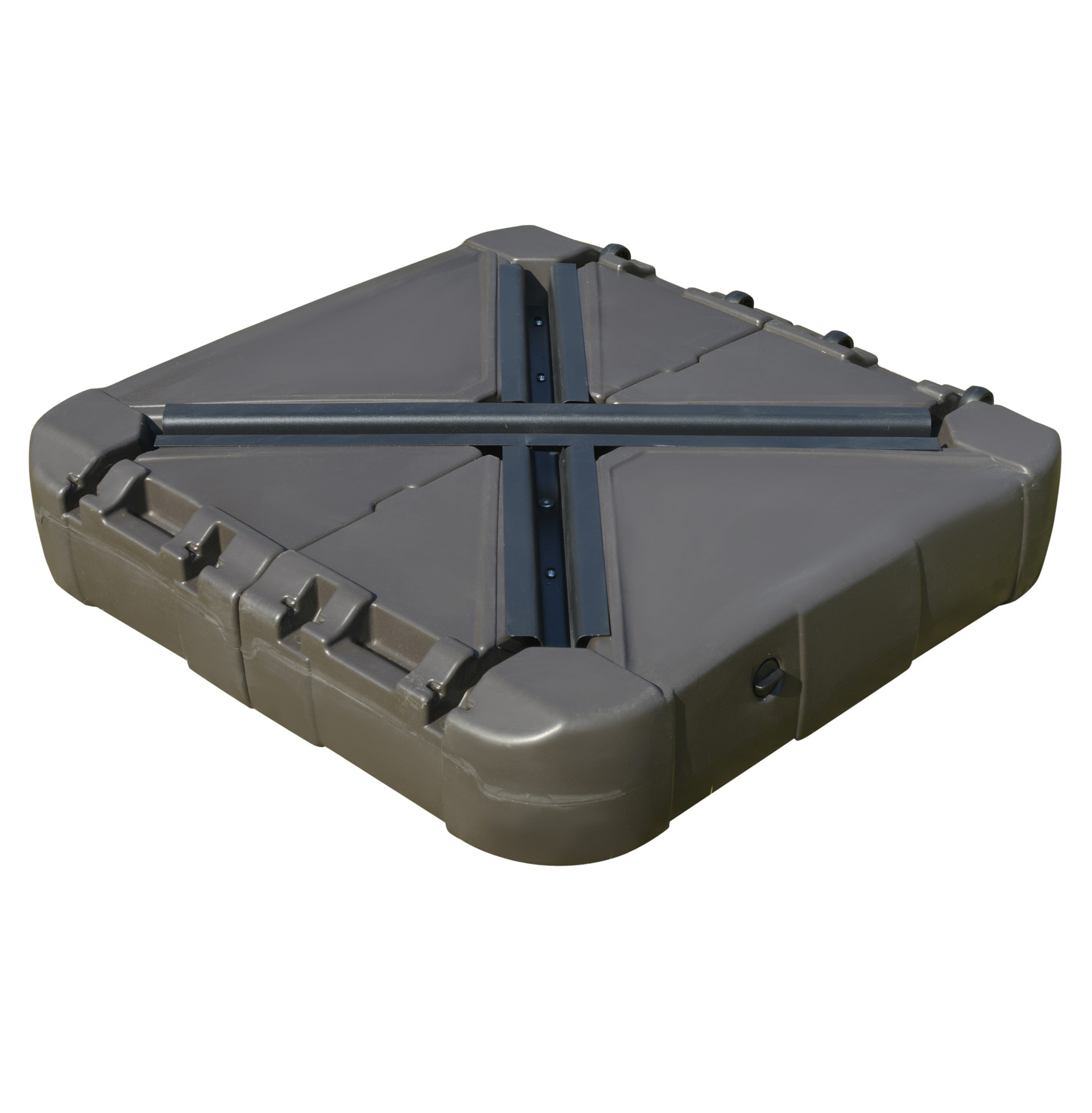 Square Cantilever Patio Umbrella Base with 4 Wheels for Easy Moving ...