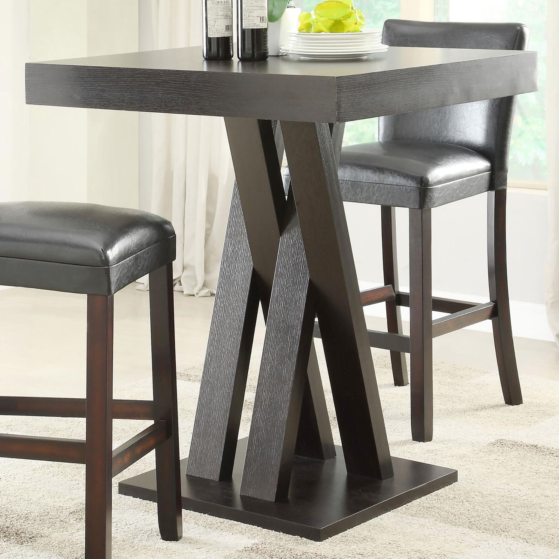 Square Cappuccino Table for Kitchen | Ideal for Family Meals | Wood ...