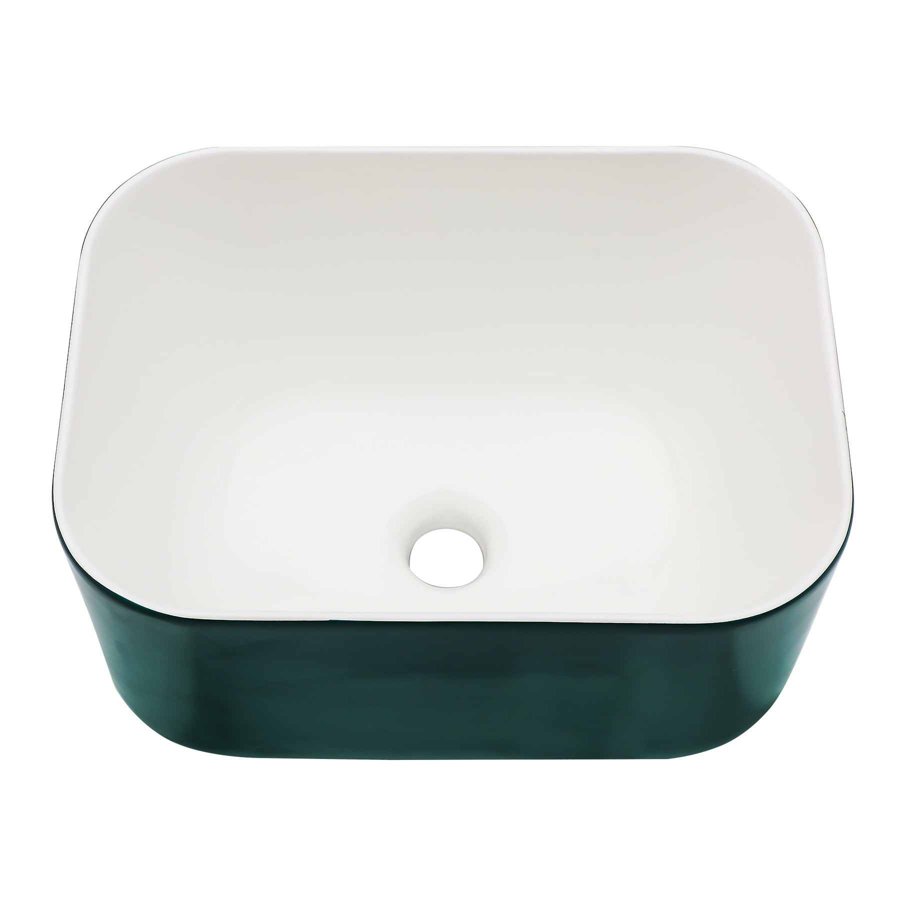 Square Ceramic Vessel Bathroom Sink 16x12 - Scratch And Stain , Low ...