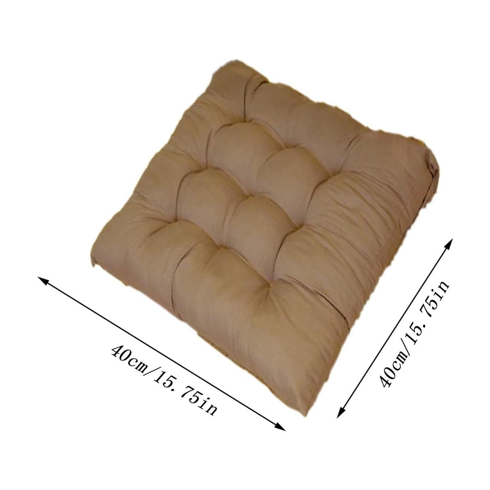 Square Chair Pads Indoor Seat Cushions Pillows with Ties, Soft ...