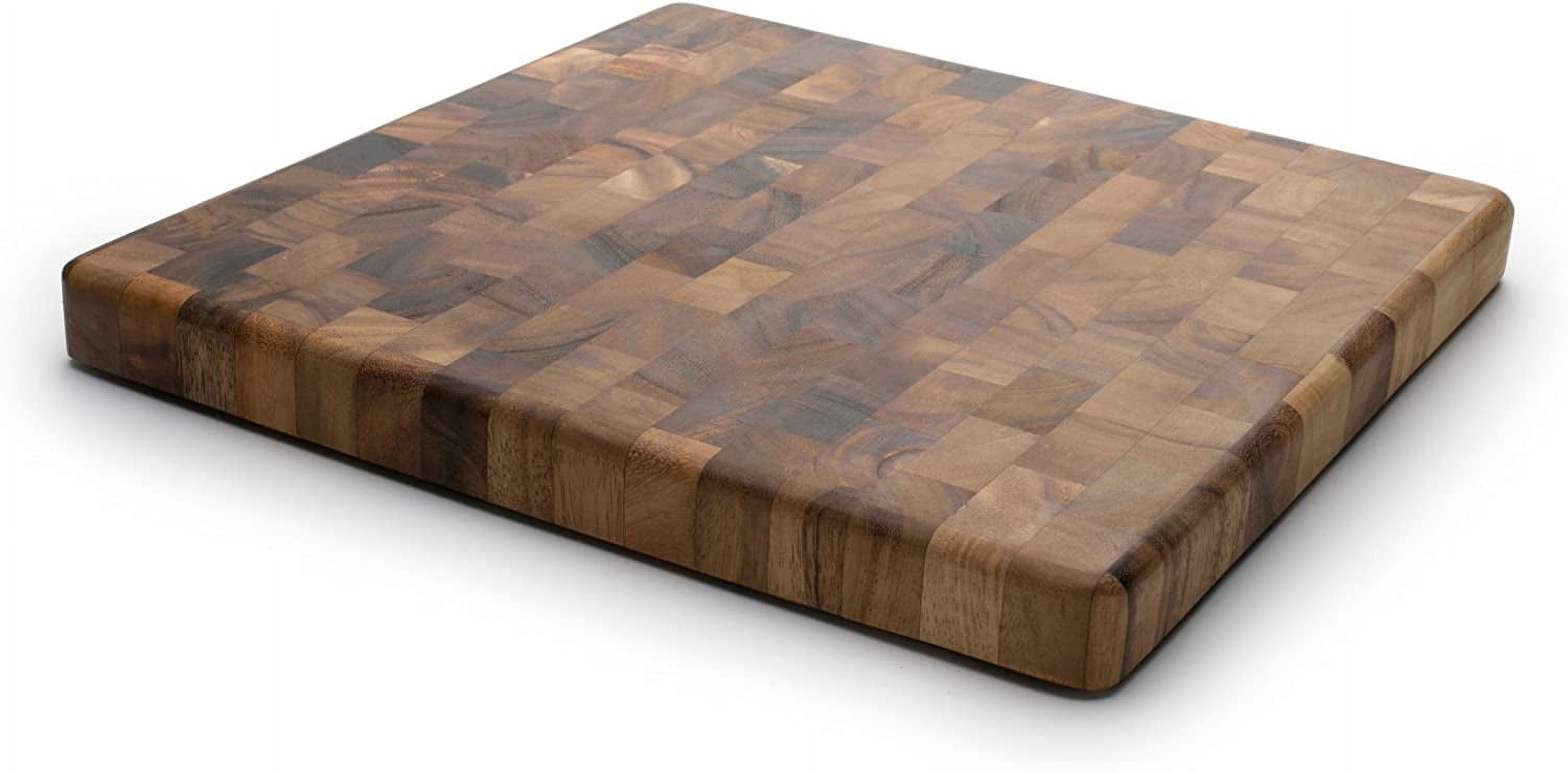 Square Charleston End Grain Chef's Board , Acacia Wood 14" Square ...