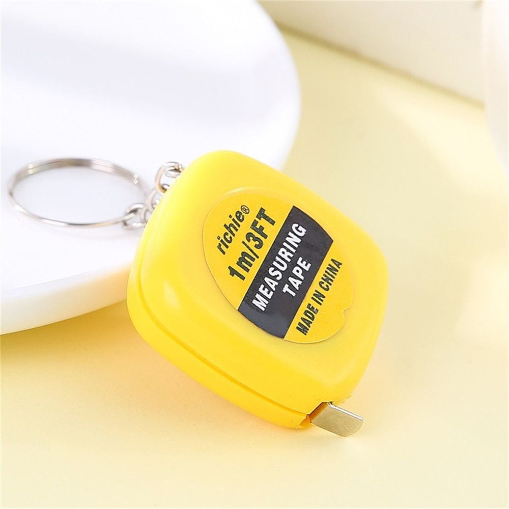 Square Children Height Ruler With Keychain Portable Drawing Mini Tape ...