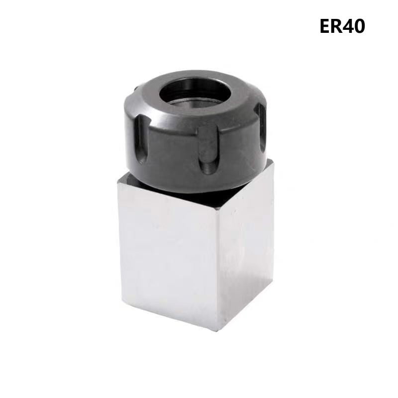 Square Chuck Block ER25 ER32 ER40 Collet block for CNC Lathe Engraving ...