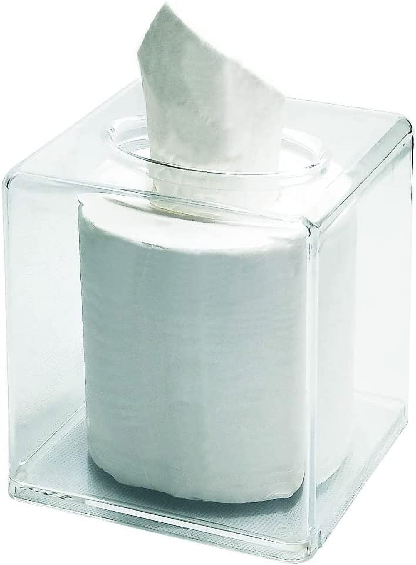 Square Clear Acrylic Tissue Box Covers, Big Bathroom Facial Napkin Box ...