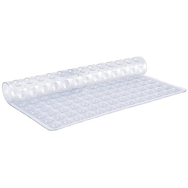 Costway 21.5" x 13.5" Bath Mat Waterproof HIPS Spa Shower Mat with Non ...