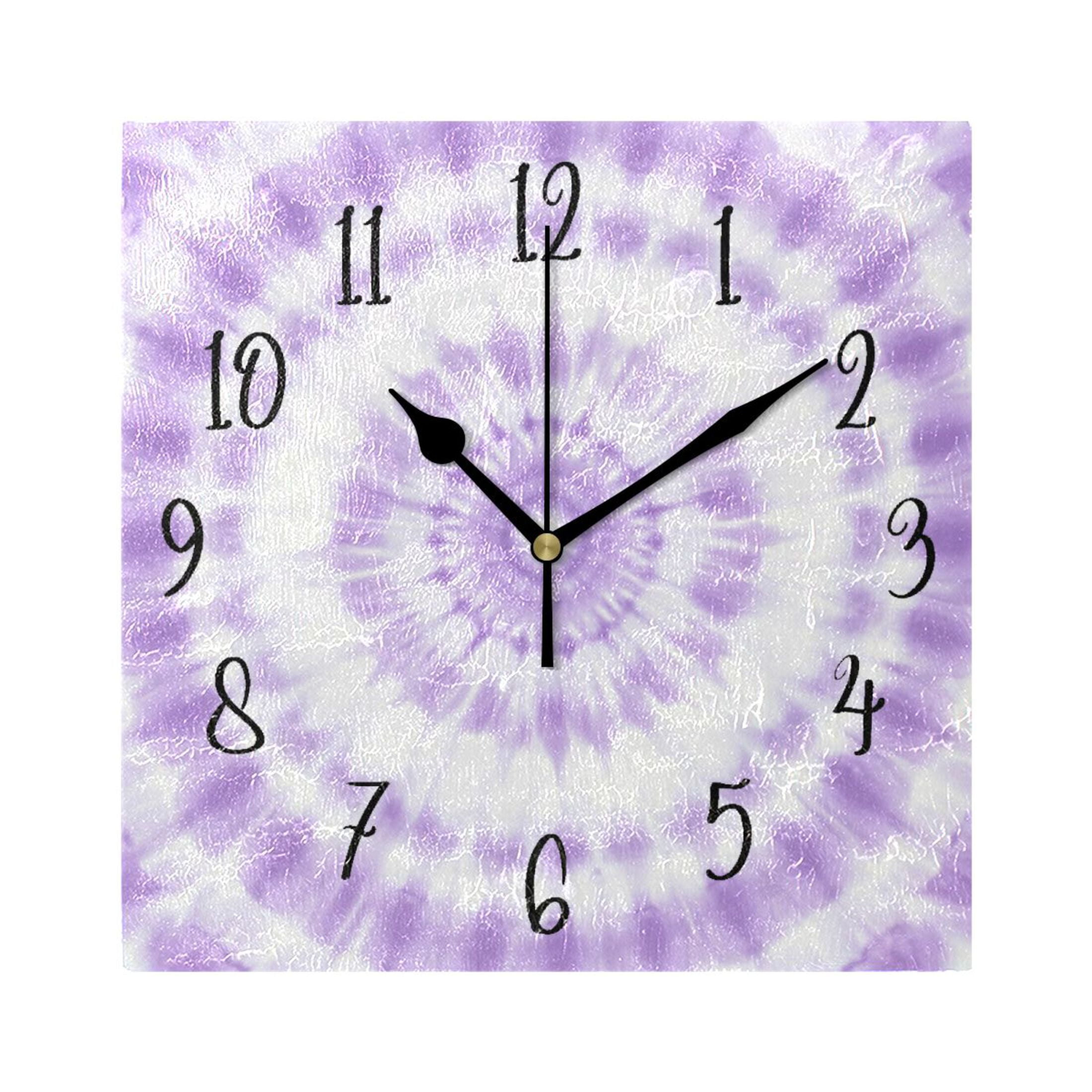 Square Clock Black Clock 7.78 *7.78 Inch Decorative Clock Creative Clock Dual-Purpose Clock Wall ...