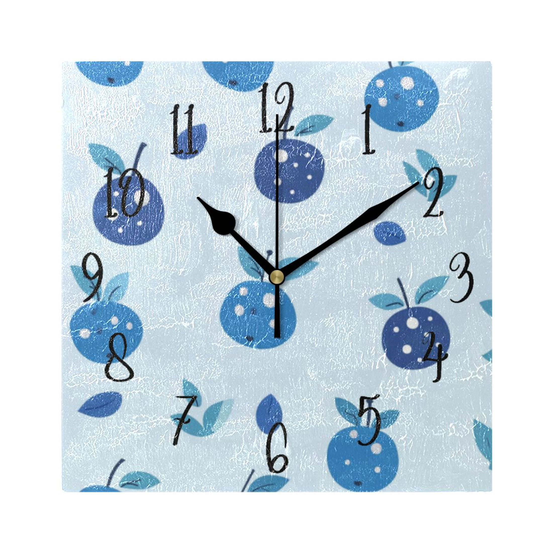 Square Clock Gold Clock 7.78 *7.78 Inch Decorative Clock Creative Clock ...