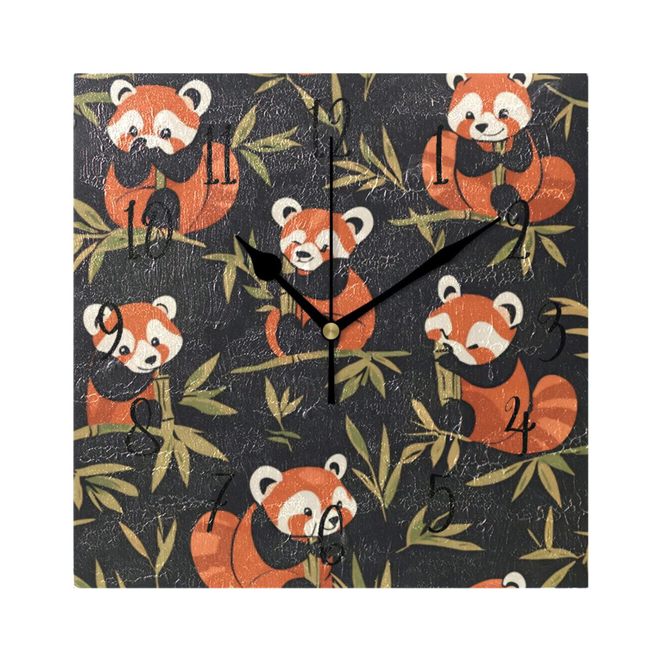 Square Clock Gold Clock 7.78 *7.78 Inch Decorative Clock Creative Clock Dual-Purpose Clock Wall ...