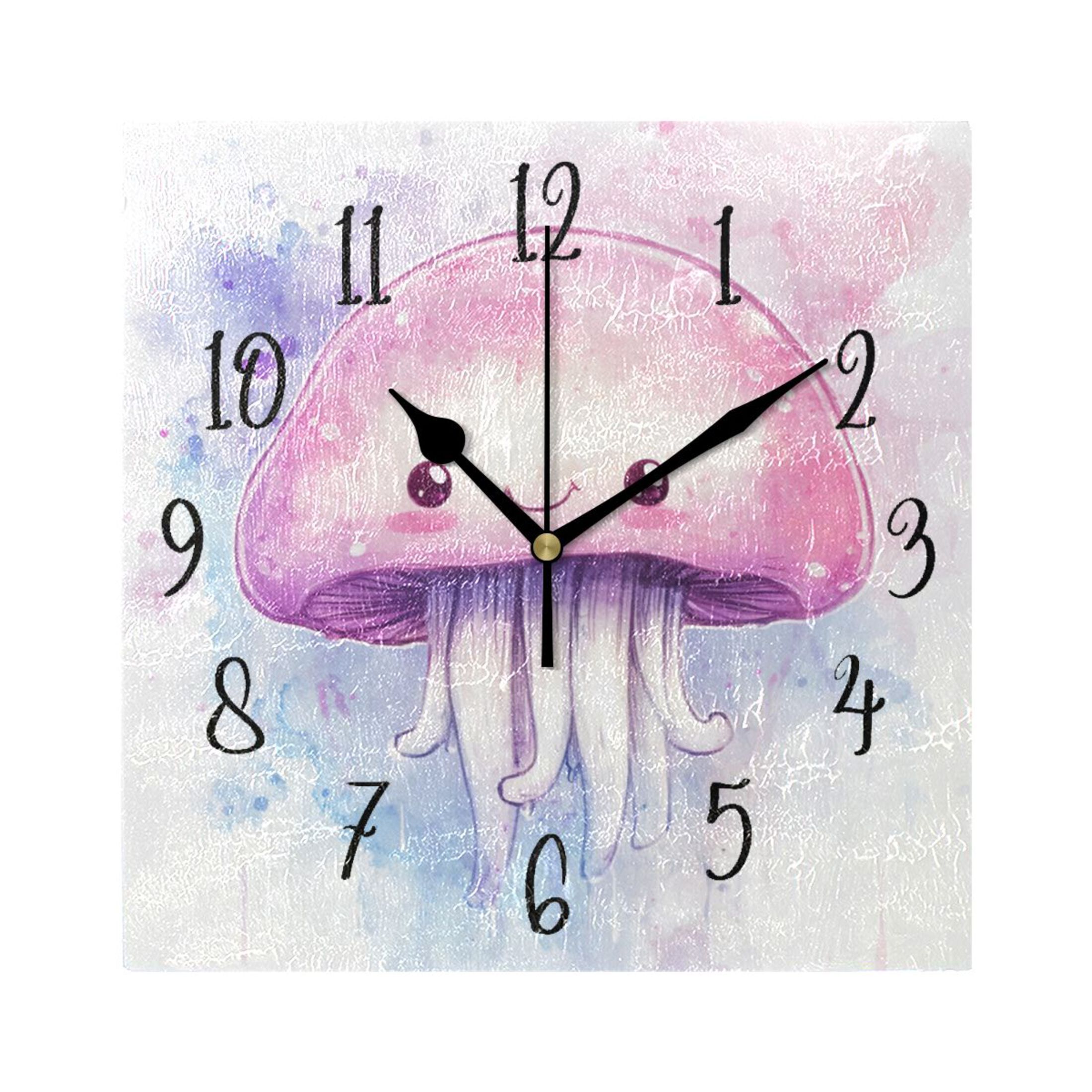 Square Clock Gold Clock 7.78 *7.78 Inch Decorative Clock Creative Clock ...