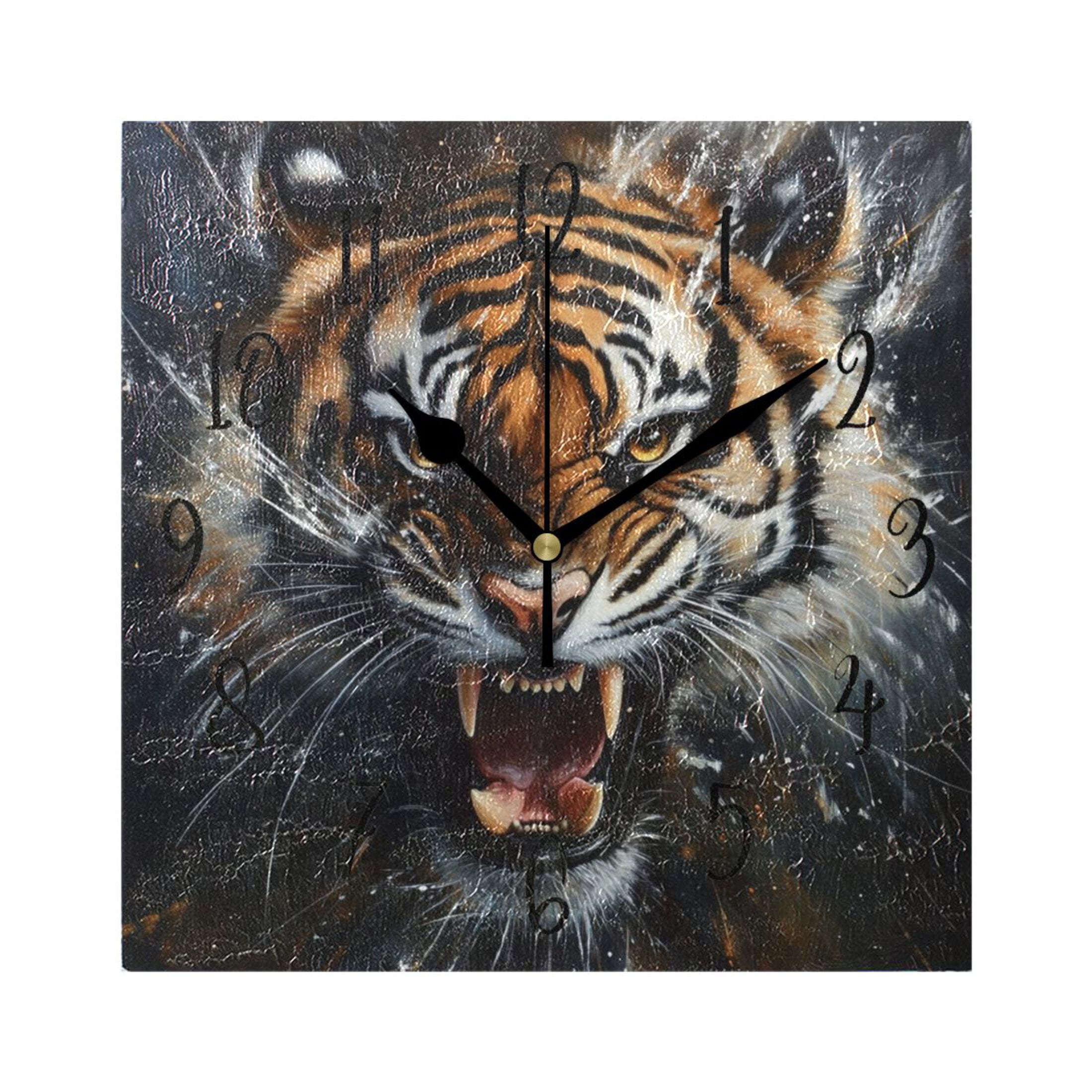 Square Clock Gold Clock 7.78 *7.78 Inch Decorative Clock Creative Clock ...