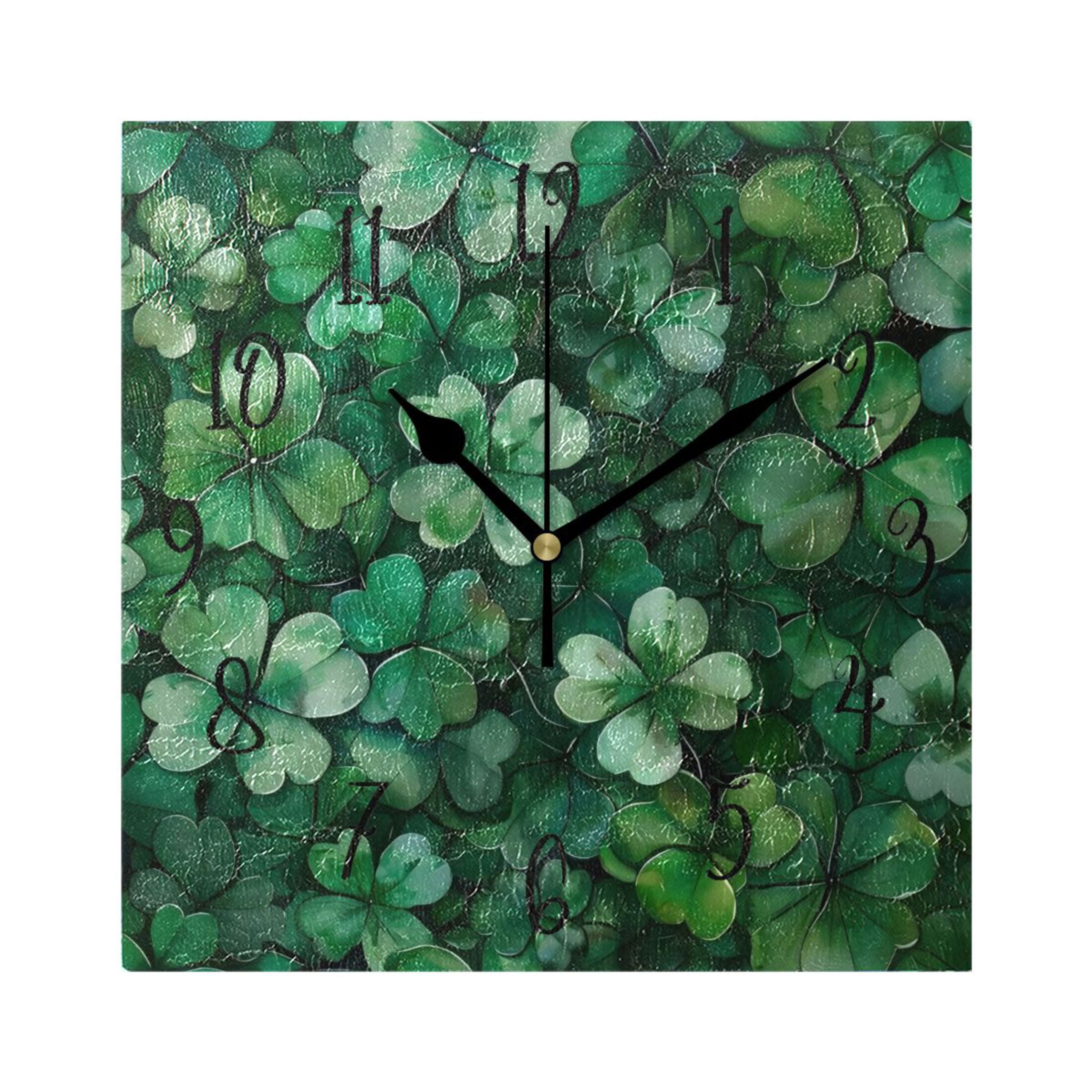 Square Clock Gold Clock 7.78 *7.78 Inch Decorative Clock Creative Clock ...
