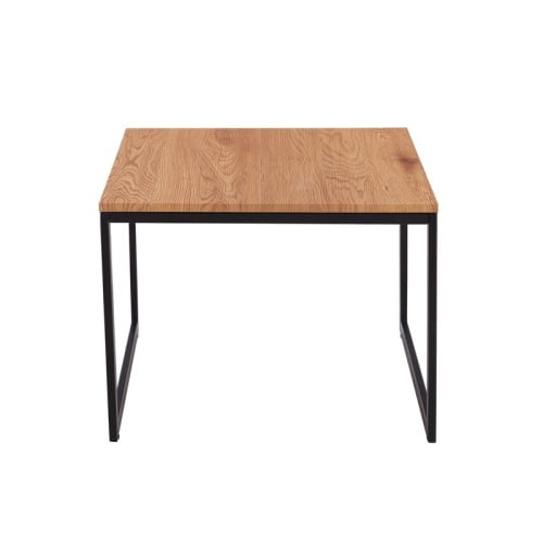 Square Coffee Table, 22.8 inch Industrial Cocktail Table for Living ...