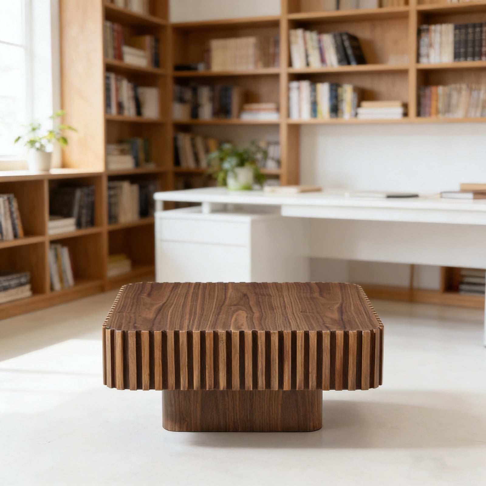 Square Coffee Tables for Living Room, Modern Large Center Table with ...