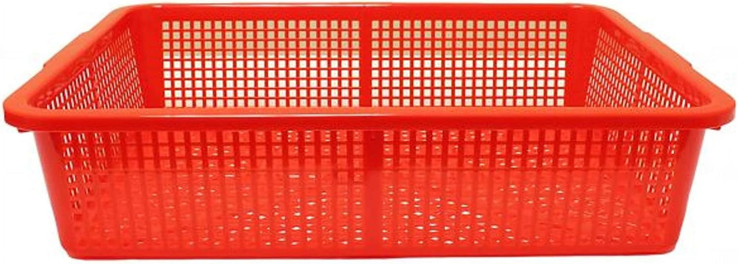 Square Colander Strainer Basket Red Color- Strainer Basket Wash ...