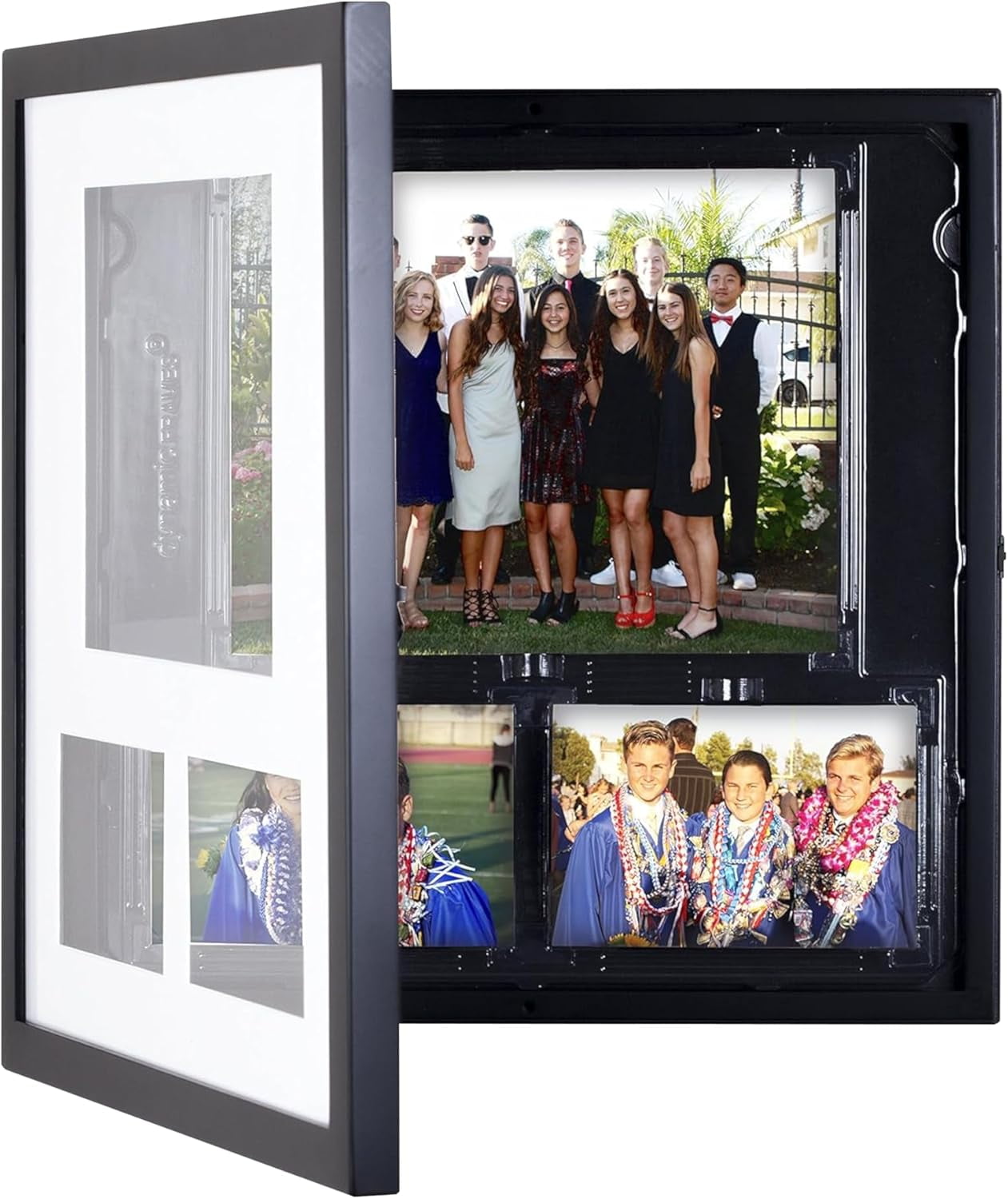 Square Collage Picture Display Storage for One 8x10 Two 4x6 Pictures ...