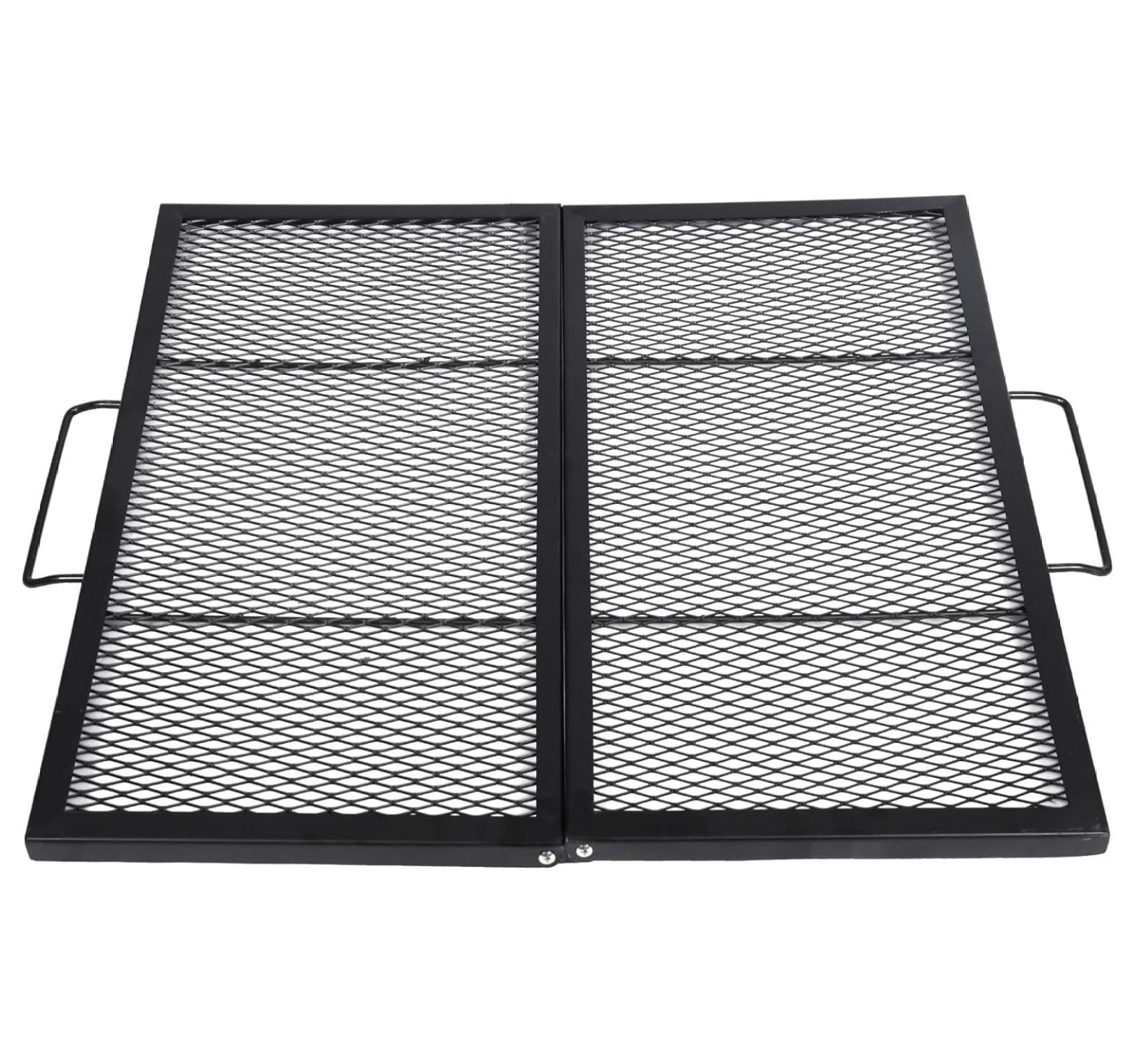 Square Cooking Grill Grates, Folding Outdoor Campfire BBQ Grill Rack ...