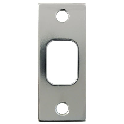 Square Corner Deadbolt Strike Plate, 1 1/8" x 2 3/4", 2 1/8" Center-to ...