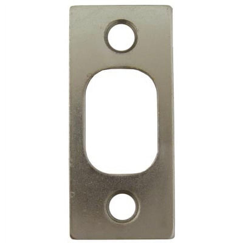 Square Corner Deadbolt Strike Plate, 1" x 2 1/4", 1 5/8" Center-to ...