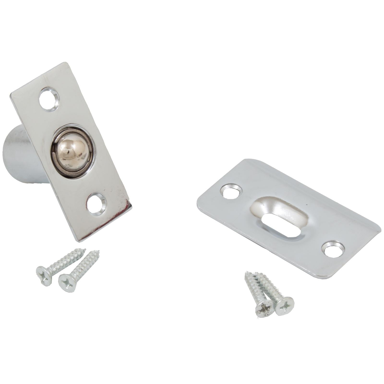 Square Corner Single Adjust Ball Catch, Polished Chrome by Stone Harbor ...