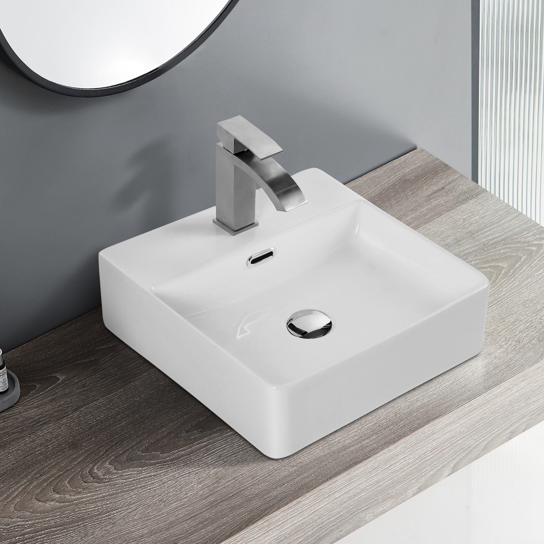Square Countertop Wash Basin | White Ceramic with Timeless Aesthetic ...