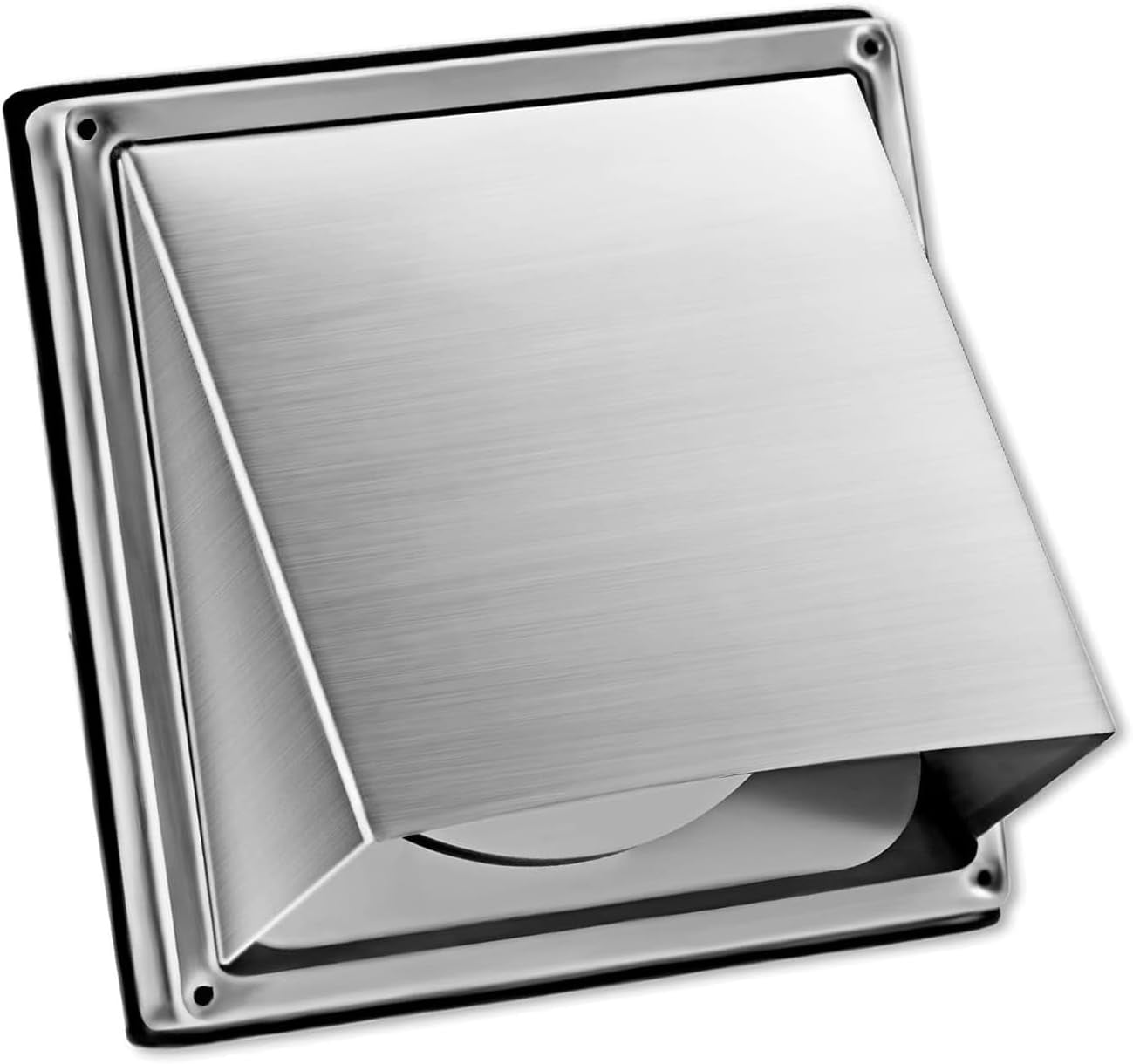 Square Cowled External Air Vent Wall Vent 100mm-4 Inch Stainless Steel ...