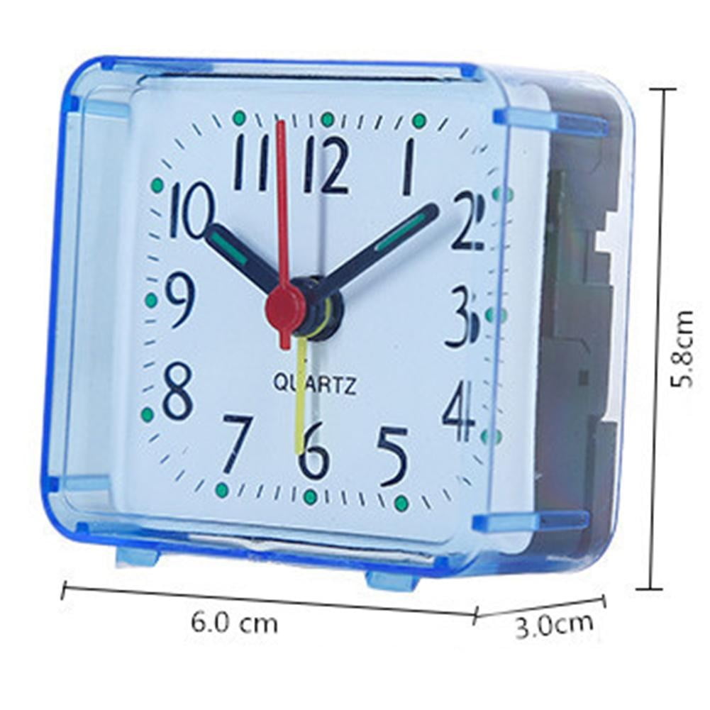 Square Crystal Alarm Clock With Beeping Sound Quartz Battery Operated ...