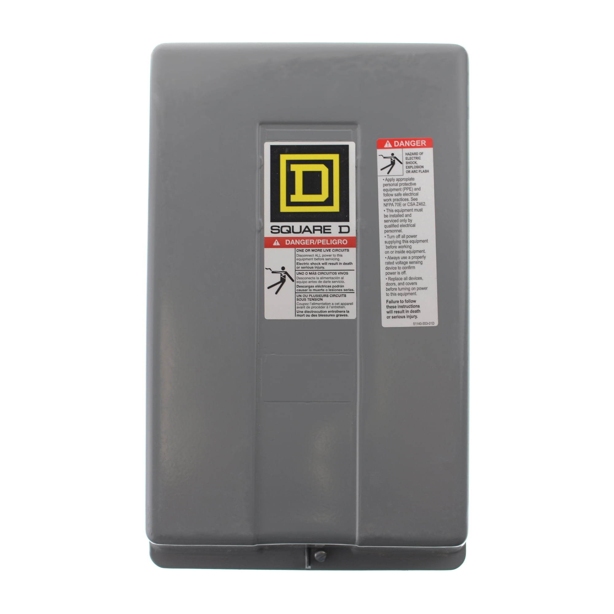 Square D 8903LXG60V04 Lighting Contactor, 277V Coil, NEMA 1, 30A, 600V ...