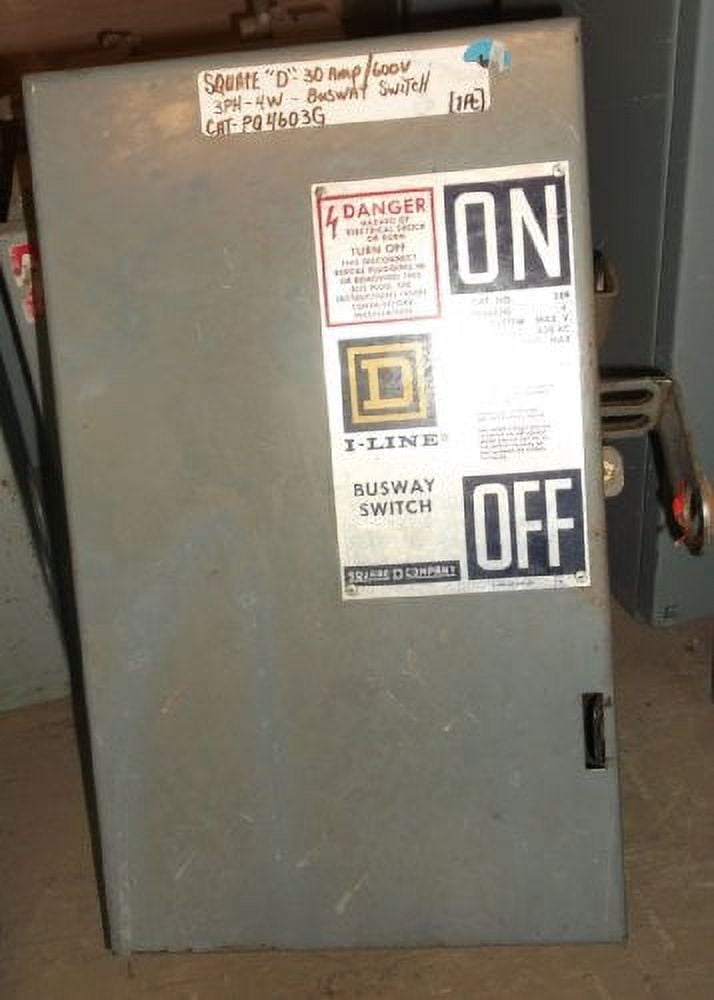 Square D Busway Plug In Unit,30A,277/480/600V,4P PQ4603G - Walmart.com