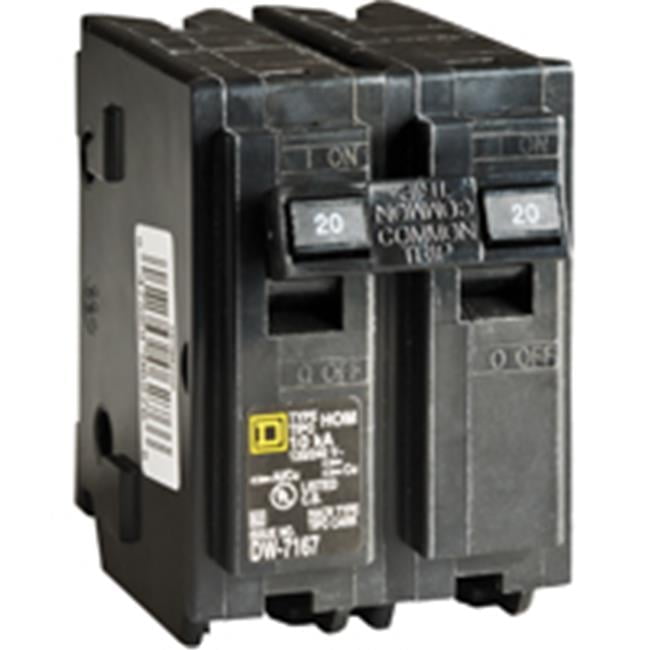 Square D By Schneider Electric HOM220CP 20A 2P Plugon Circuit Breaker ...