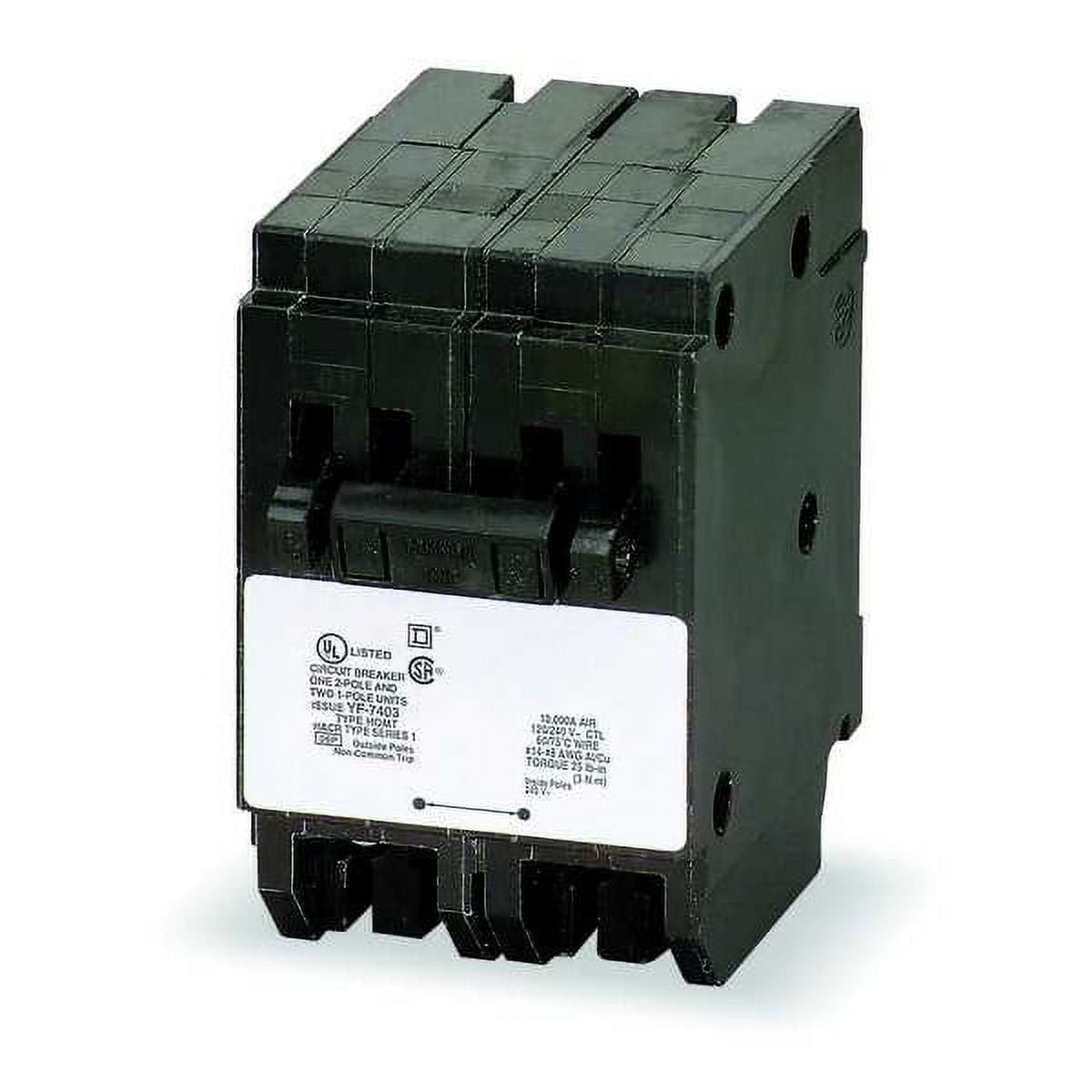 Square D Circuit Breaker,20A,Plug In,120/240V,2P HOMT2020220 - Walmart.com