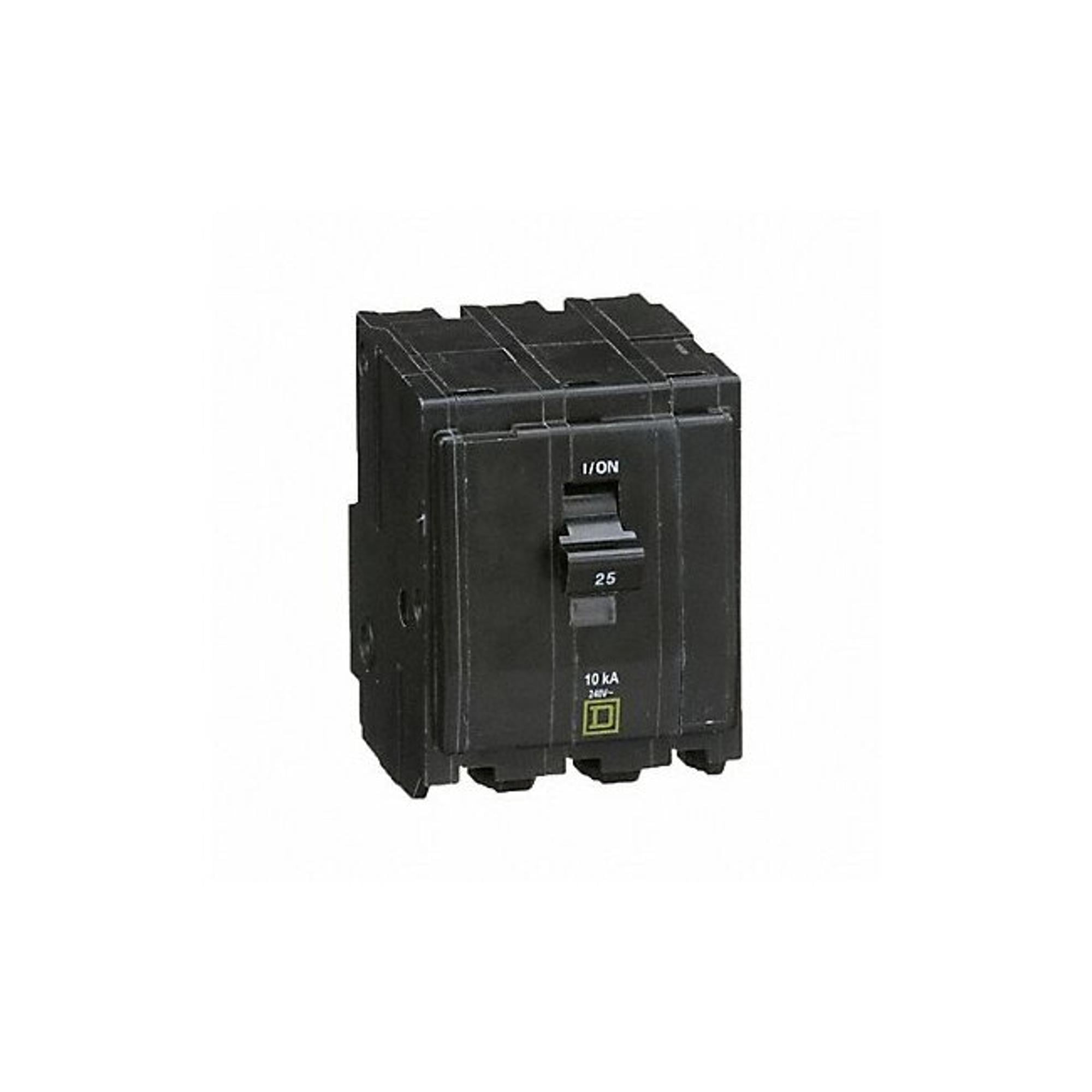 Square D Circuit Breaker,25A,Plug In,120/240V,3P QO325 - Walmart.com