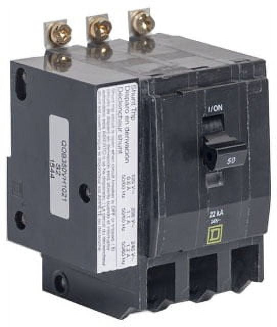 Square D Circuit Breaker,40A,Bolt On,120/240V,3P QOB340 - Walmart.com