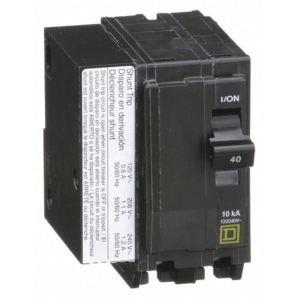Square D Circuit Breaker,40A,Plug In,120/240V,2P QO2401021 - Walmart.com