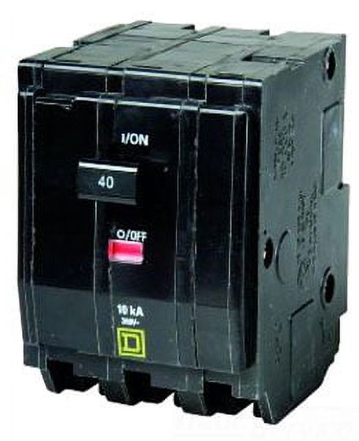 Square D Circuit Breaker,40A,Plug In,120/240V,3P QO340 - Walmart.com