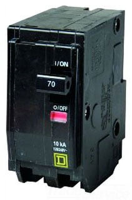 Square D Circuit Breaker,70A,Plug In,120/240V,2P QO270 - Walmart.com