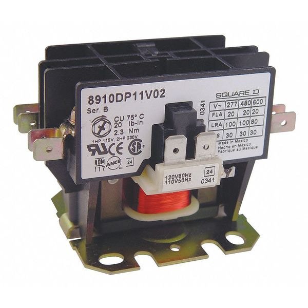 Square D Contactor 600Vac 20Amp Dp +Options 8910DP12V02Y248 - Walmart ...