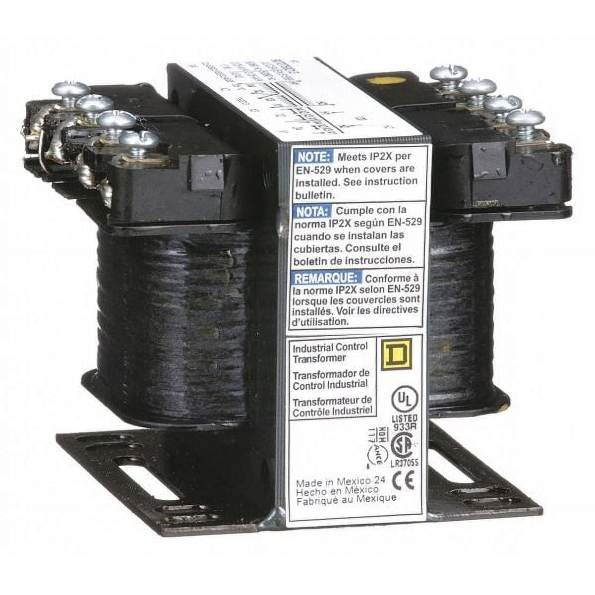 Square D Control Transformer,50VA,12/24VAC 9070T50D13 - Walmart.com