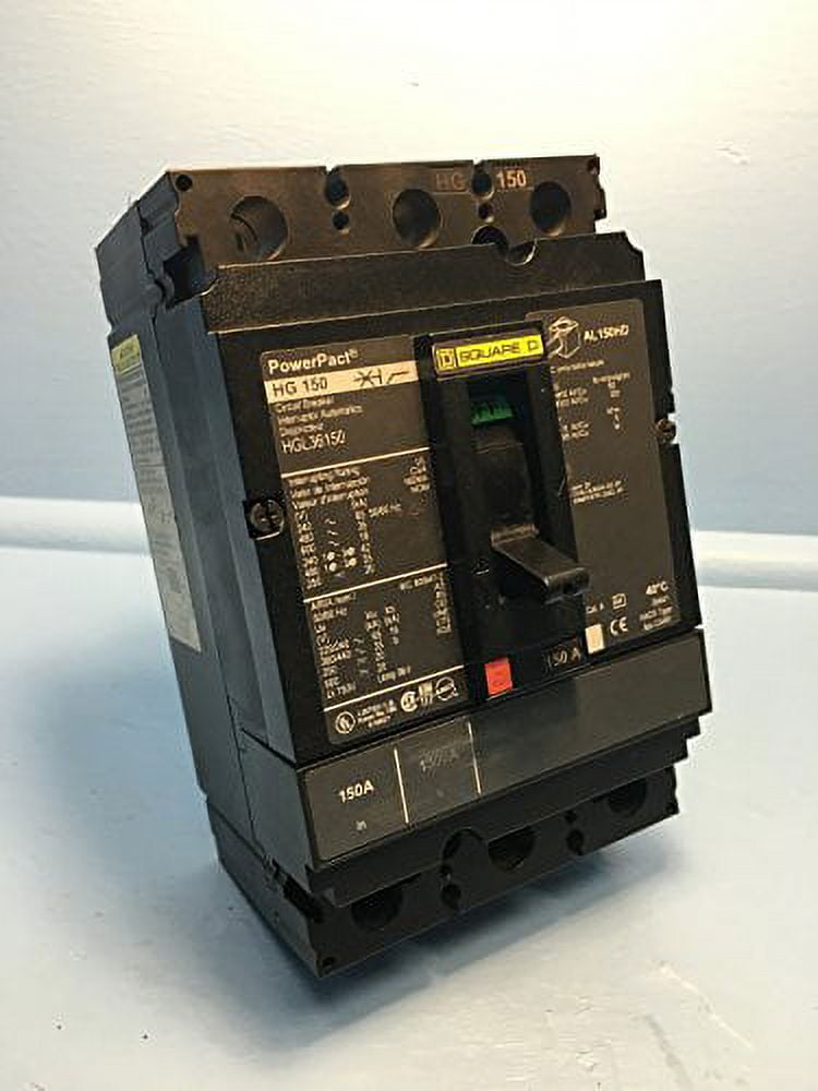 Square D Electrical PowerPact 3 Pole 150 Amp 600v Circuit Breaker ...