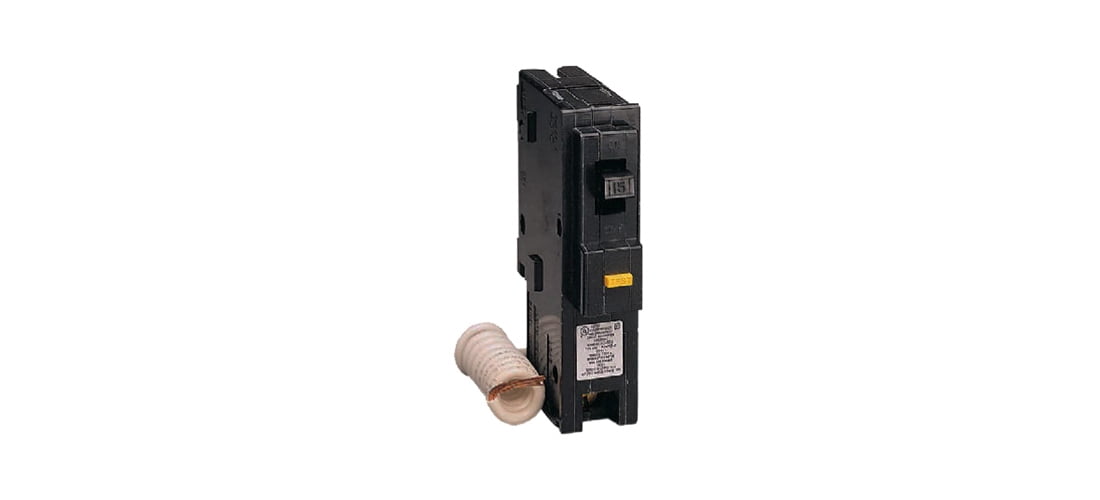 SQUARE D BY SCHNEIDER ELECTRIC Homeline 15-Amp Single-Pole Ground Fault ...