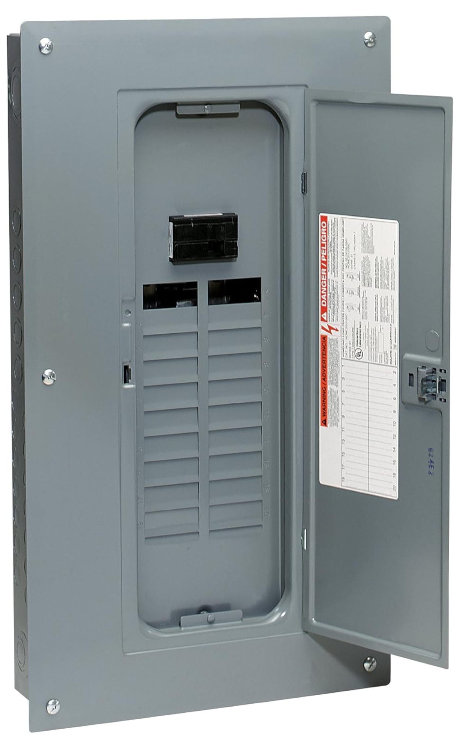 Square D - HOM20M100C Homeline 100 Amp 20-Space 20-Circuit Indoor Main ...