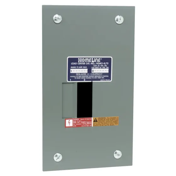 Square D HOM24L70FCP Homeline 70 Amp Main Lug Load Center, Each ...