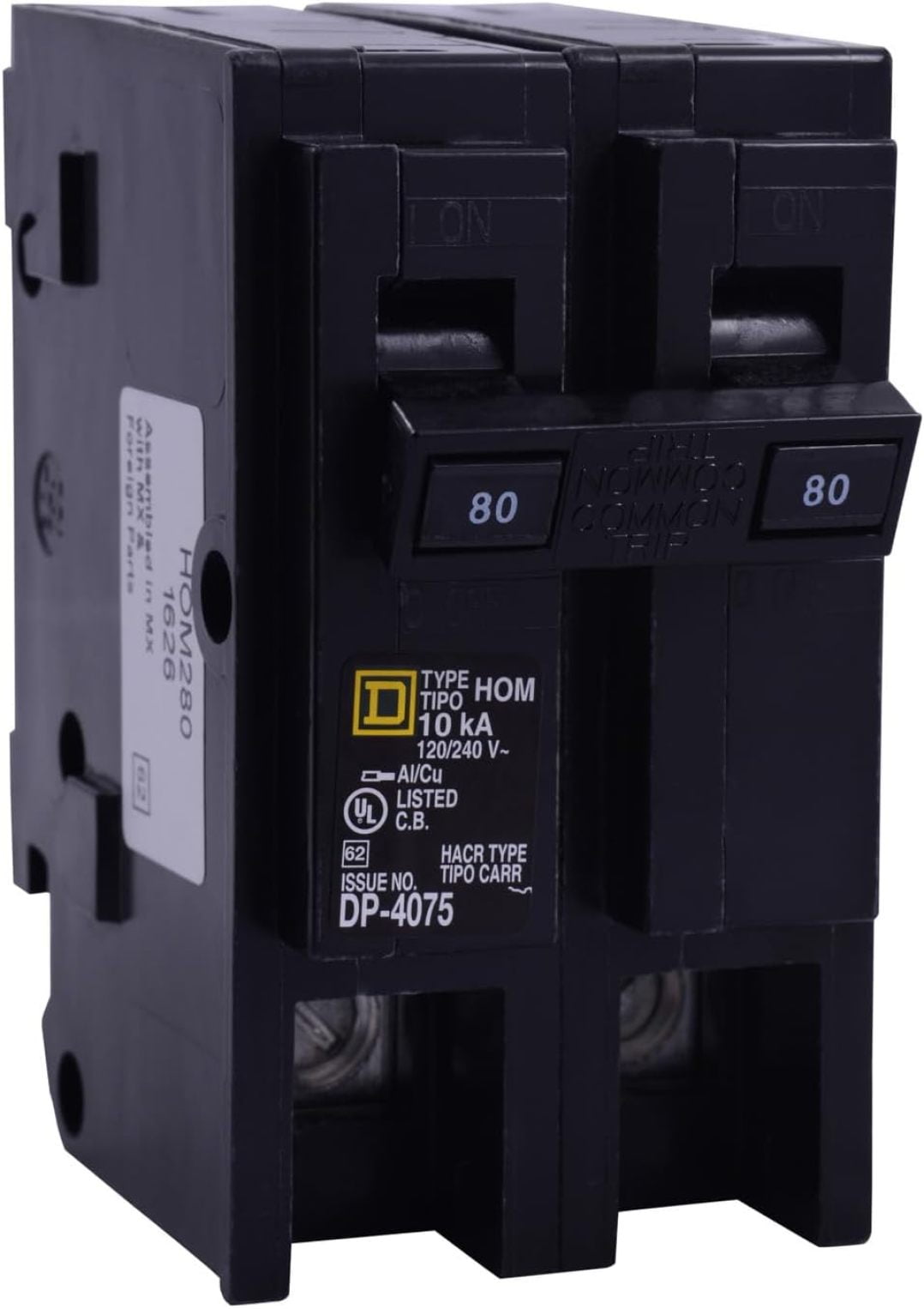 Square D - HOM280CP Homeline 80-Amp Two-Pole Circuit Breaker - Walmart.com