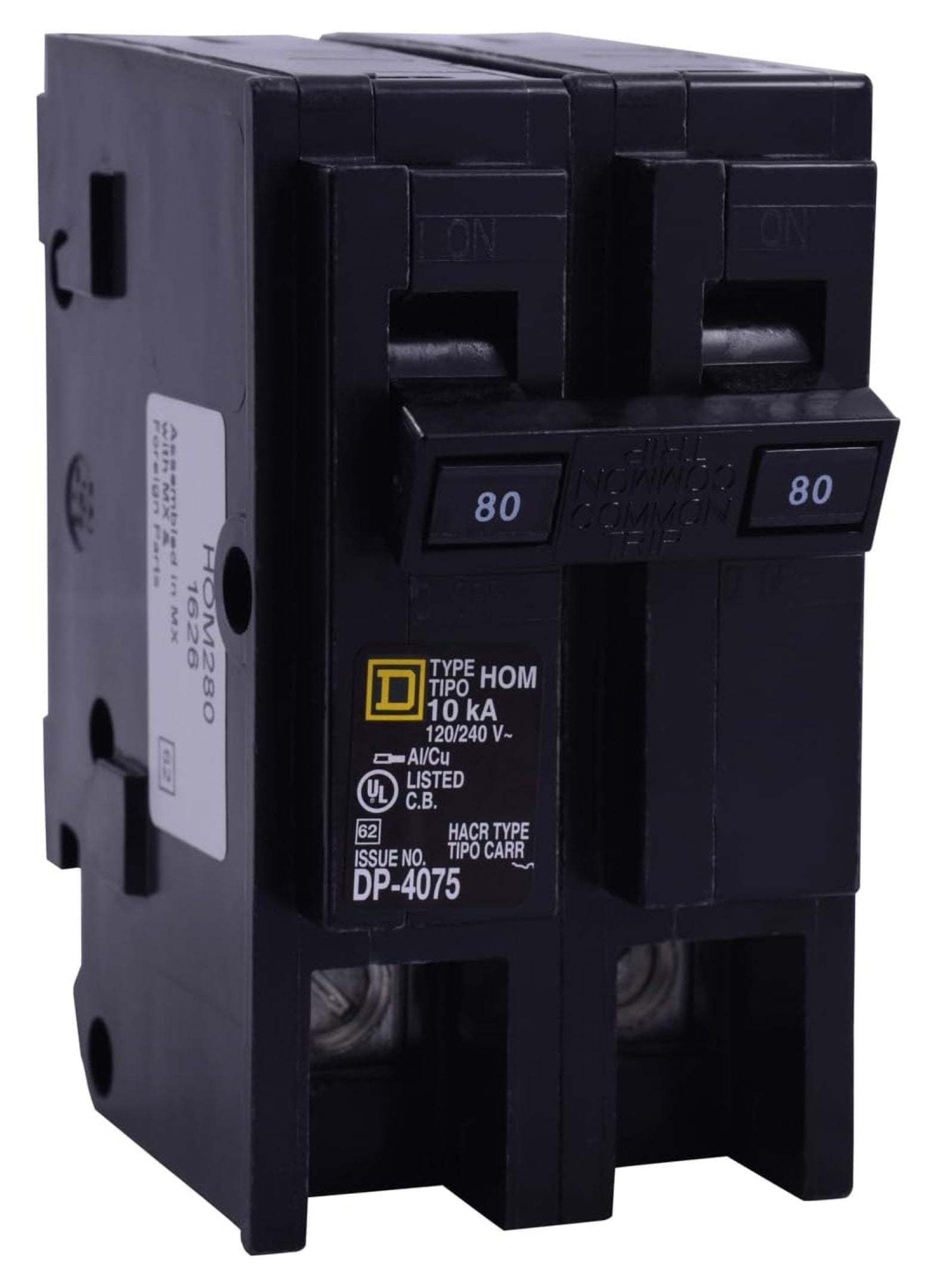 Square D - HOM280CP Homeline 80-Amp Two-Pole Circuit Breaker - Walmart.com