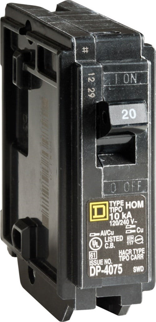 Single Pole 20 Amp Breaker