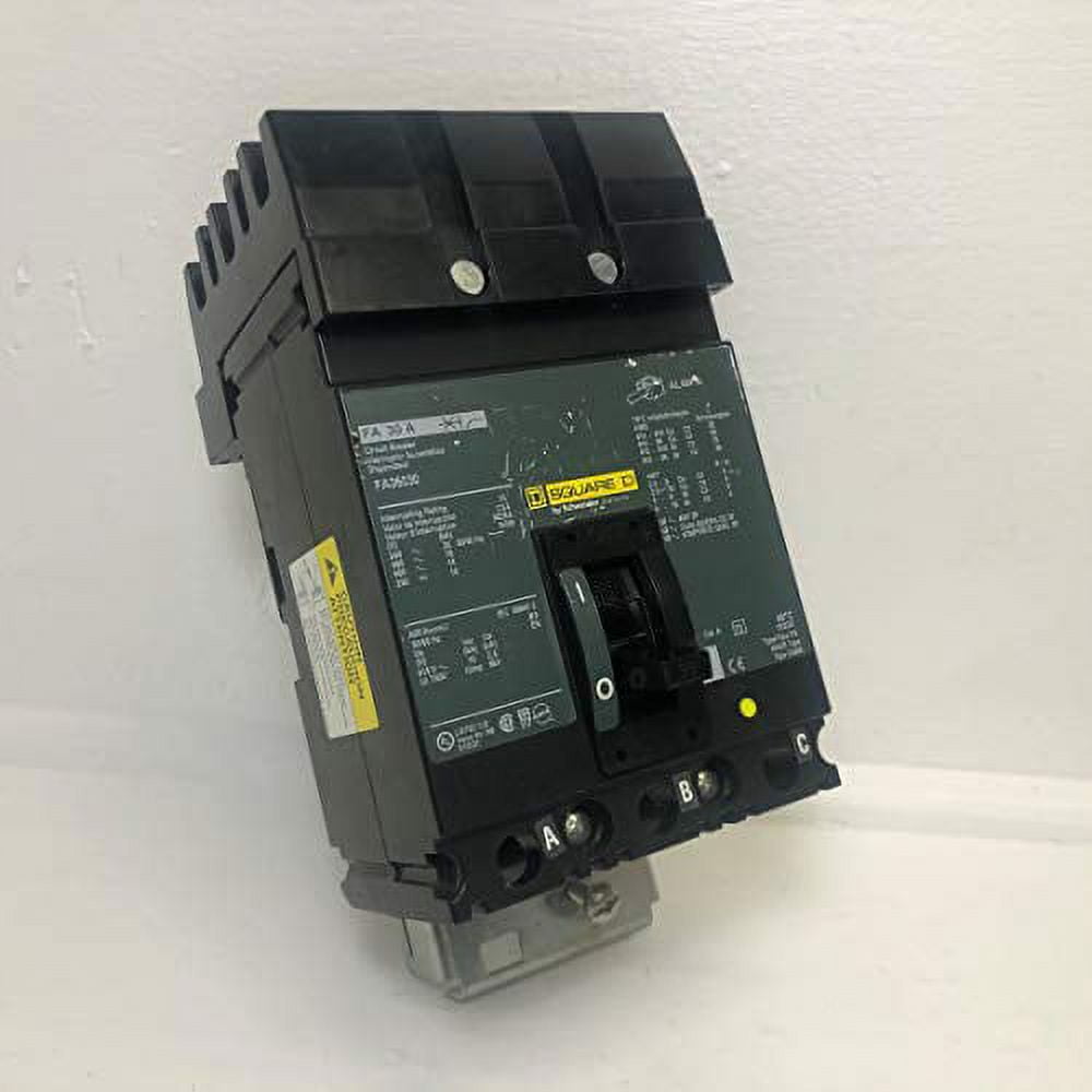 Square D -Line FA36030 30A Circuit Breaker Green Label 3P Type FA-36030 ...
